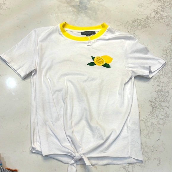 Primark | Tops | Primark Yellow Tshirt With Knot | Poshmark